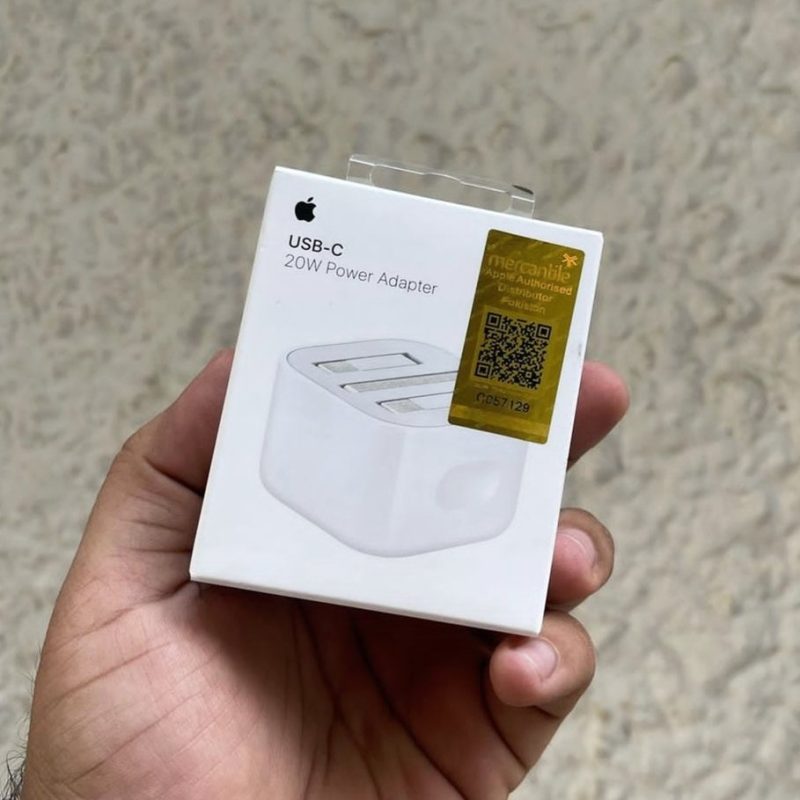 IPhone 20W USB-C PD Adapter With Lightning Cable - 3 Pin - Shopivate.pk